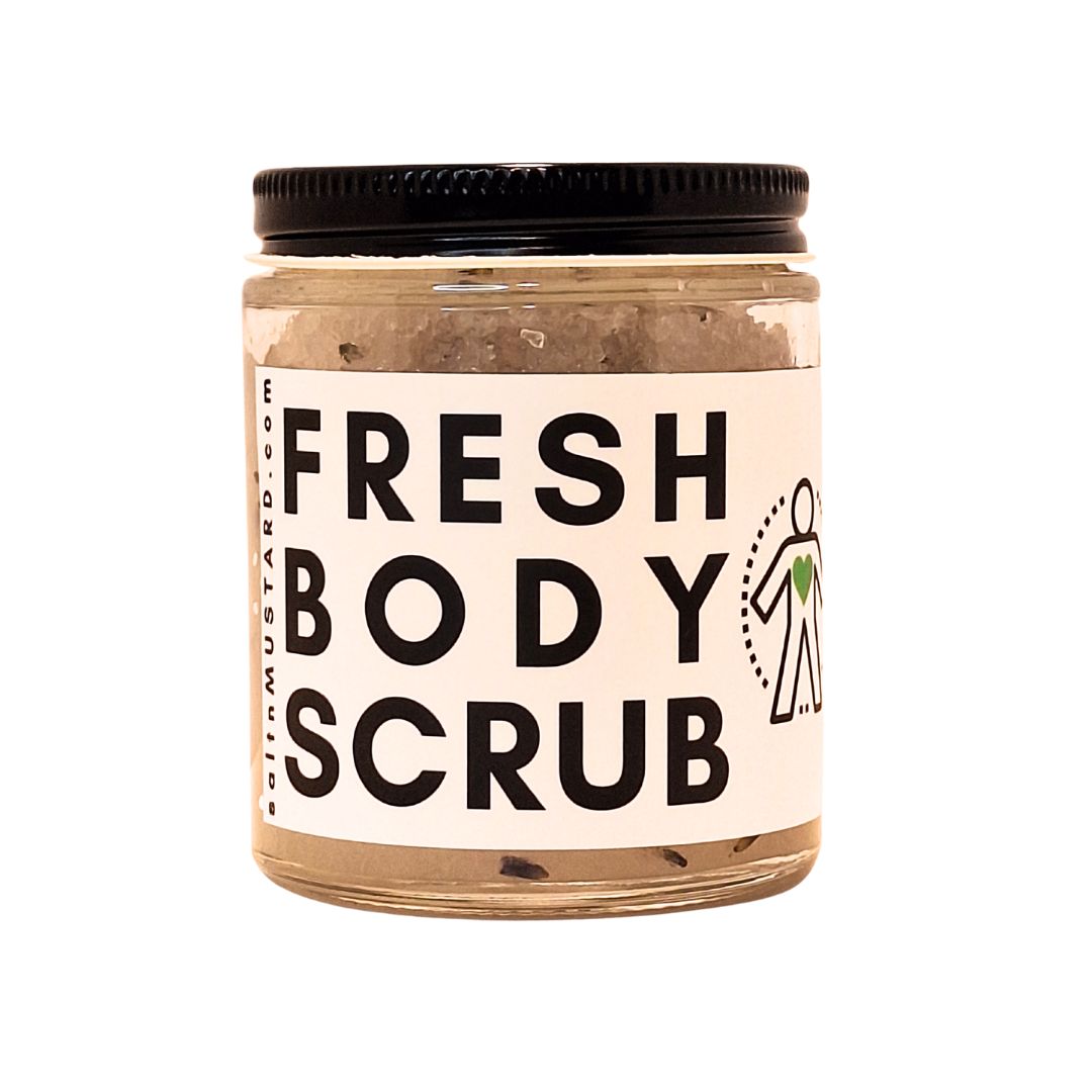 fresh body SCRUB – salt + MUSTARD